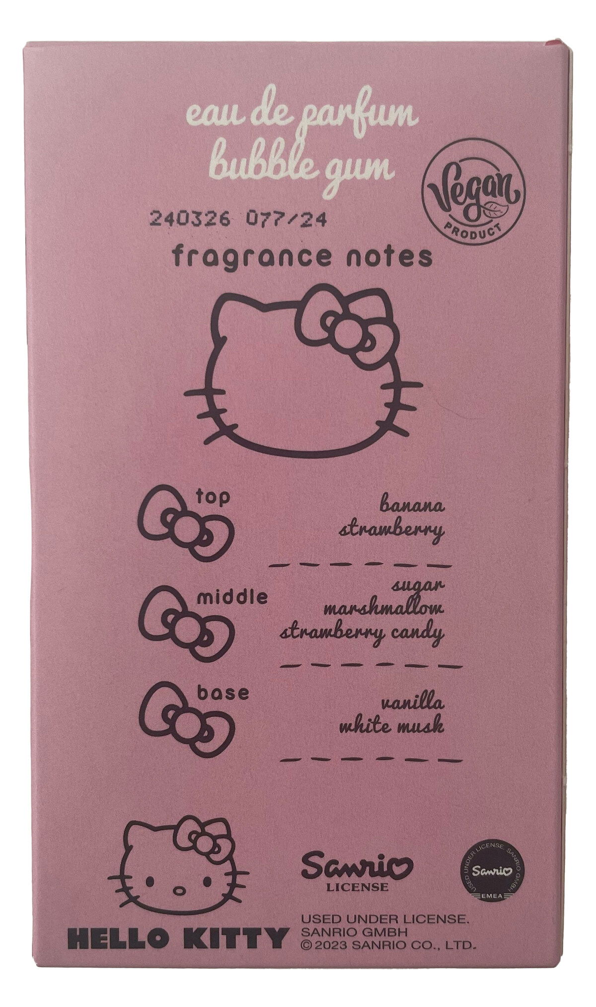 Hello Kitty Bubble Gum by Uroda » Reviews & Perfume Facts