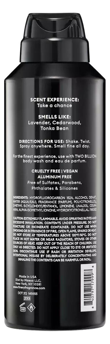 Two Billion by Fine'ry (Body Spray) » Reviews & Perfume Facts