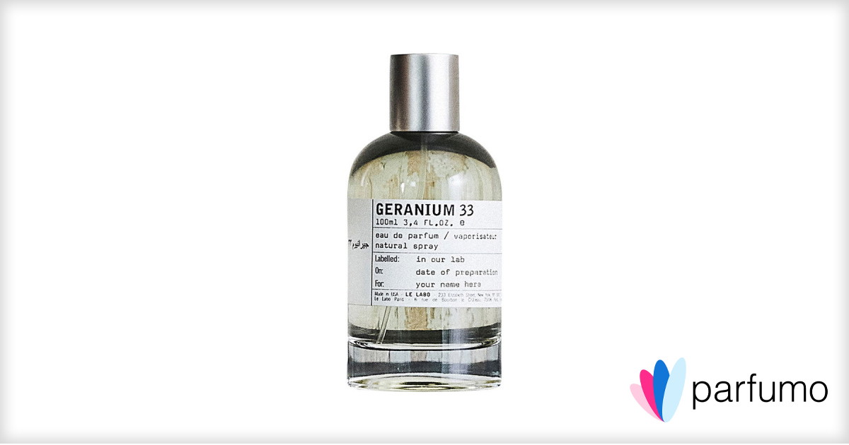 Geranium 33 by Le Labo » Reviews & Perfume Facts