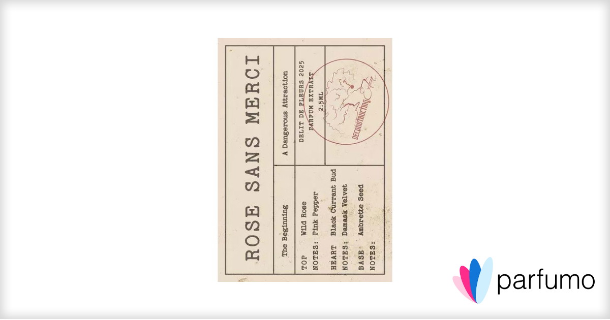 Rose Sans Merci by Deconstructing Eden » Reviews & Perfume Facts